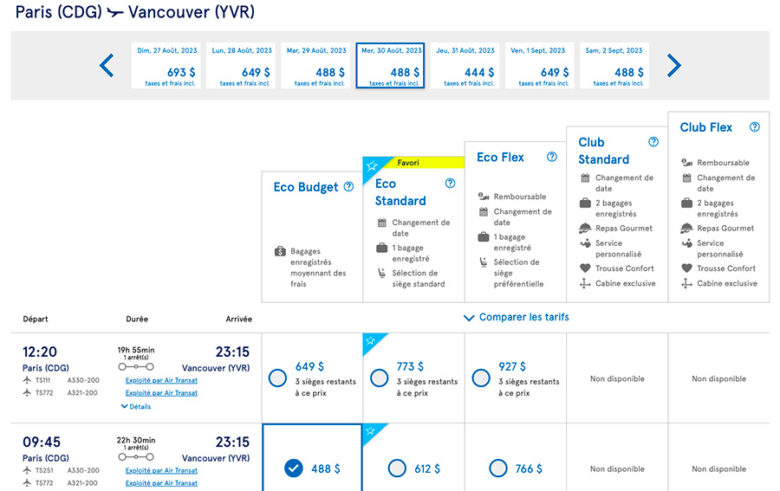 Voyager avec Air Transat : expérience et avis - Imagine Canada